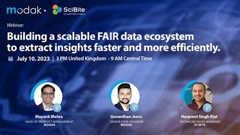 modak on linkedin webinar fair data modak scibite