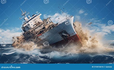 Maritime Accident Aftermath Ship Disaster Consequencesai Generated