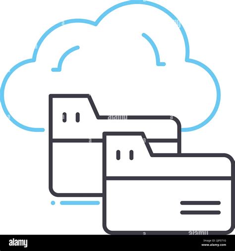 backup data line icon outline symbol vector illustration concept
