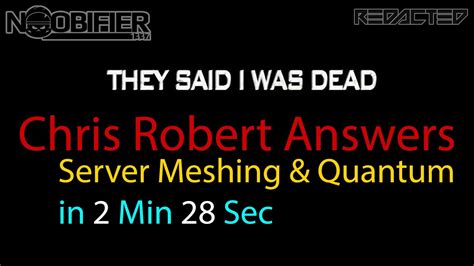 Chris Roberts Answers Meshing And Quantum In 2 Min 28 Sec Star