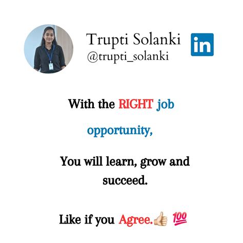 Trupti Solanki On Linkedin Growth Rightjob Opportunity