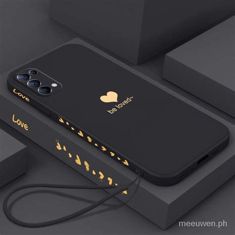 Lovely Heart Silicone Square Case Oppo Reno G Reno G Pro Reno G Reno Pro Reno Z
