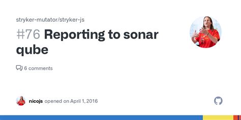 Reporting To Sonar Qube · Issue 76 · Stryker Mutatorstryker Js · Github