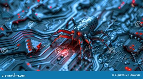 Cybersecurity Breach Illustration Of Unauthorized Computer System