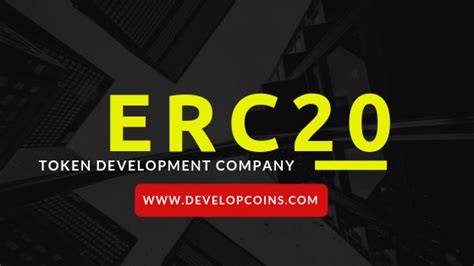 ERC20 Token Development Services Developcoins