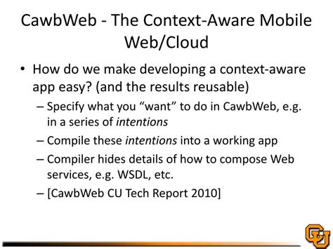 Ppt Towards Context Aware Computing Via The Mobile Social Cloud