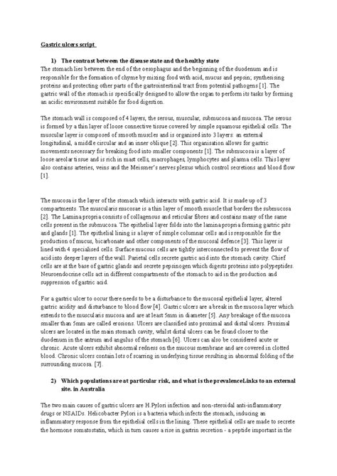 Hap Disease Presentation Script Gastric Ulcers Script 1 The Contrast Between The Disease