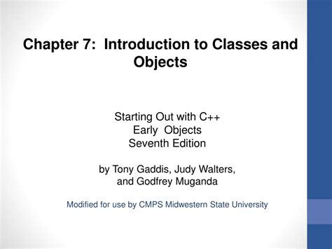 ppt introduction to classes and objects in c object oriented