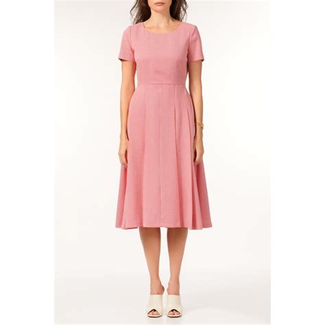 Рокля червено бял пепит Mellini Fashion