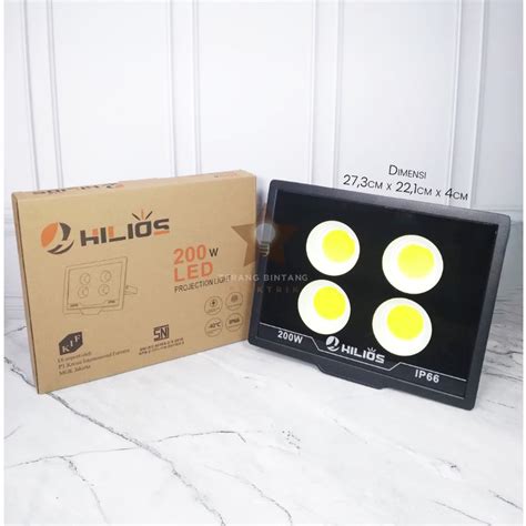 Jual Lampu Sorot Led Cob Watt Hilios Lampu Sorot Tembak Hilios W Outdoor Putih Shopee
