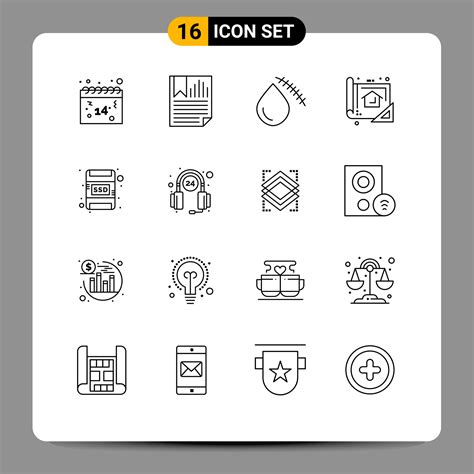 User Interface Pack Of 16 Basic Outlines Of Planning Blue Report Plan