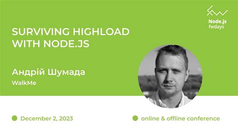 Surviving Highload With Nodejs Андрій Шумада Fwdays Nodejs Youtube