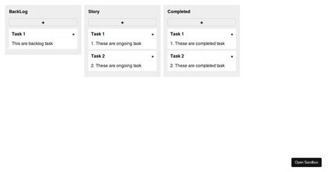 react kanban codesandbox