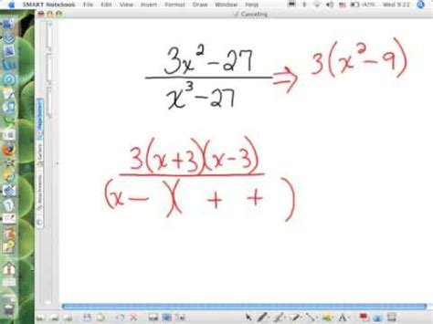 Simplify Polynomial Fractions C YouTube