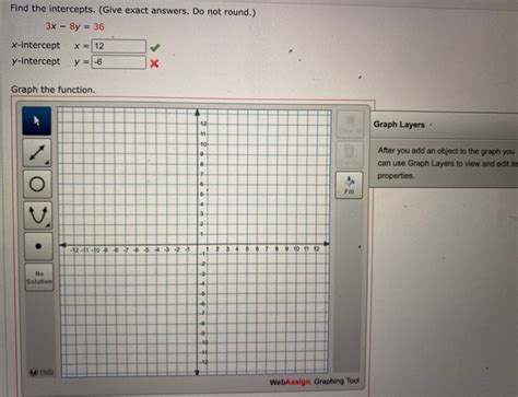 Solved Find The Intercepts Give Exact Answers Do Not Chegg