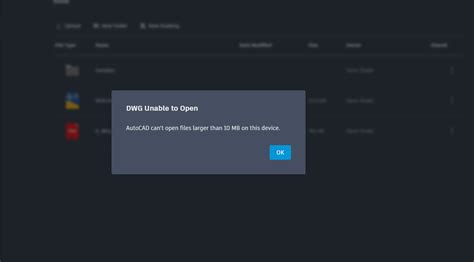 solved dwg unable to open autocad can t open files larger than 10mb