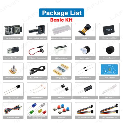 Lafvin Basicultimate Starter Kit For Esp32 S3 Wroom Iot Wifi