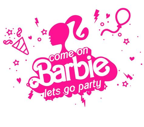 Barbie Party Quotes Barbie Vinyl Decal Barbie Logo With Party Text