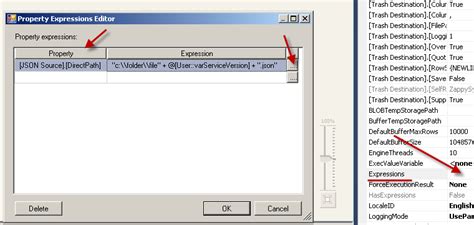 How To Set Ssis Data Flow Component Property Using Expression And