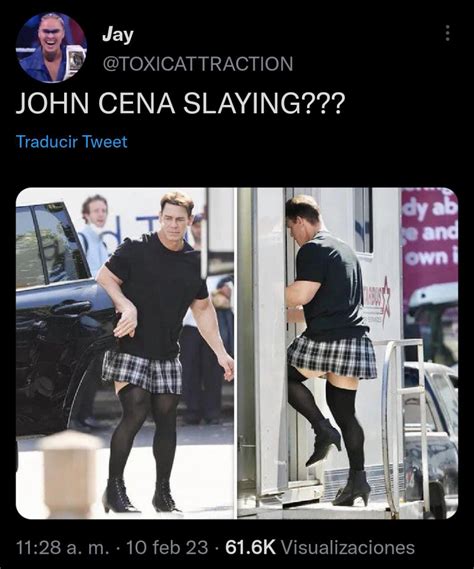 John Cena Luce Minifalda Y Tacones Para Su Nueva Pel Cula Fotos