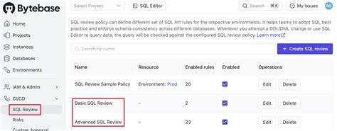 Codify Sql Review Policies With Bytebase Api Bytebase Docs