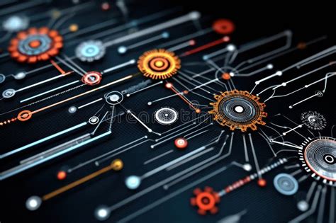 digital pathways illustrate complex machine thinking patterns in an