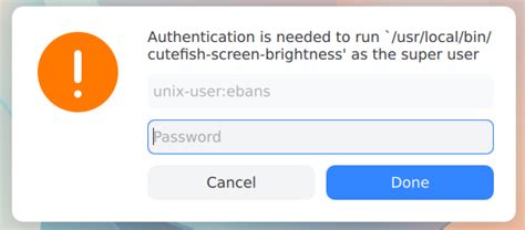 Super User Perms For Changing Screen Brightness Issue Cutefish Ubuntu Cutefish Ubuntu