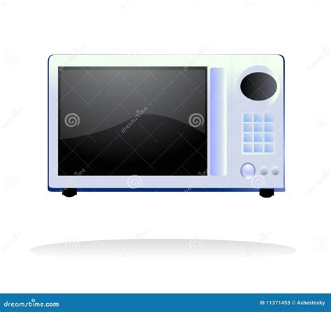 Microwave Oven Vector Stock Vector Illustration Of Button 11371455