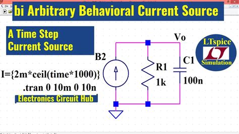 Arbitrary Behavioral Current Source Abcs In Ltspice Simulation