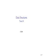 12 Binary Trees III Pdf Data Structures Trees III CS284 1 27 Binary Search Trees Find Add