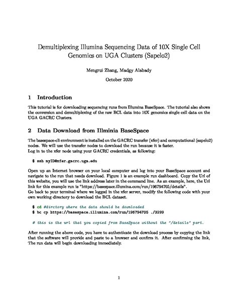 10x Single Cell Data Demultiplexing Tutorial Ggbc