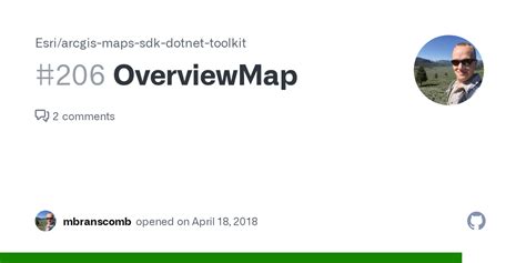 Overviewmap · Issue 206 · Esriarcgis Maps Sdk Dotnet Toolkit · Github