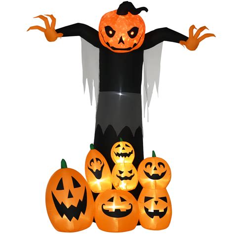 Homcom 106 25 Giant Halloween Pumpkin Inflatable Decoration