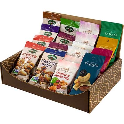 Snack Box Pros Healthy Mixed Nuts Snack Box 18bx Wb Mason