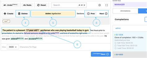 section based annotations