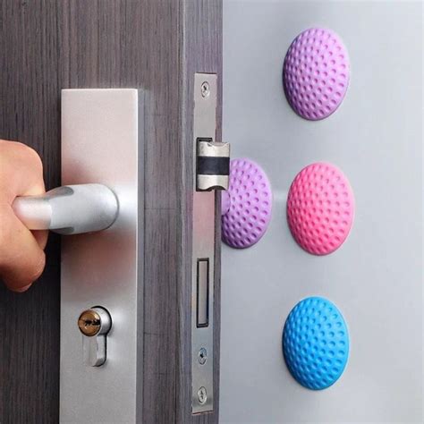 Trònmiếng Chặn Cửa Tròn Chống Va đập Giảm Tiếng ồn Dán Tường Bằng Cao