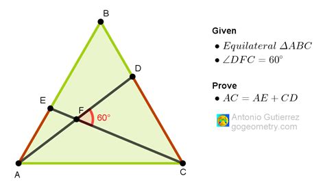 Geometry Problem 1566 Proving A Geometric Property In An Equilateral