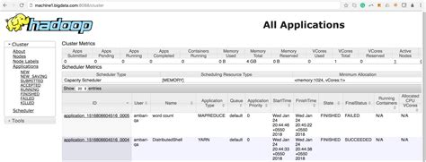 yarn how to view application info via command line