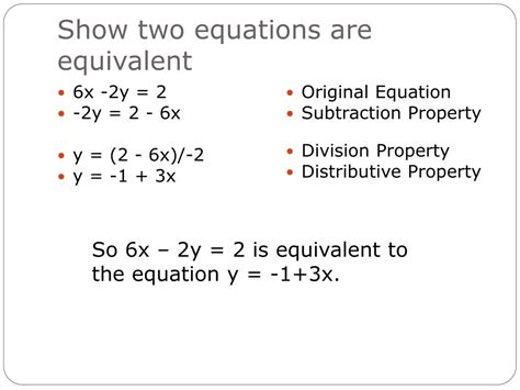 ppt equivalent algebraic equations powerpoint presentation free