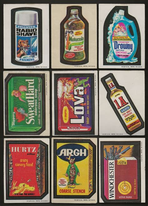 1973 Topps Wacky Packages Series 3 Partial Set Lot 27 30 Checklist
