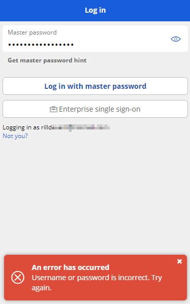 Chrome Extension Not Prompting For F2a Login Then Error Given Password Manager Bitwarden
