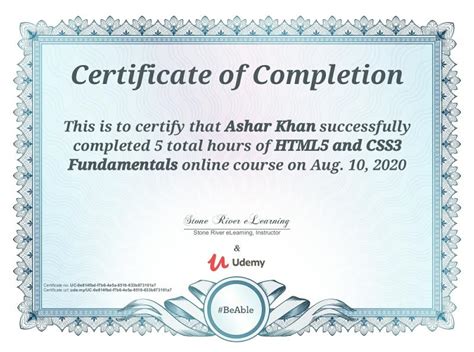 Ashar Khan on LinkedIn: HTML5 AND CSS3 certification course Got to learn a lot of new things Was a…