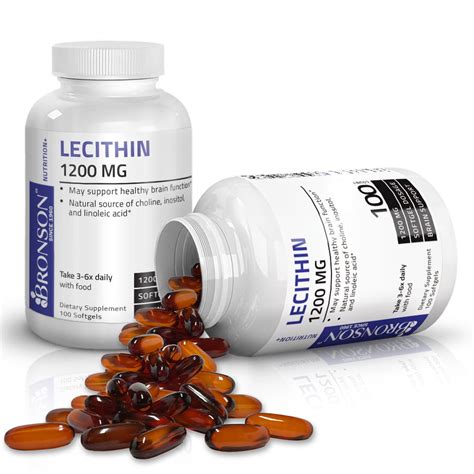 Lecithin 1200 Mg Vitamins And Supplements Bronson Vitamins