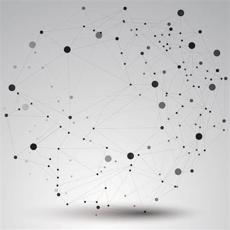 Premium Vector 3d Mesh Contemporary Technology Abstract Object Lattice Futuristic Form With