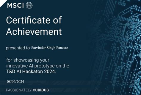 Satvinder Singh Panesar On Linkedin Ai Hackathon Innovation Professionalgrowth