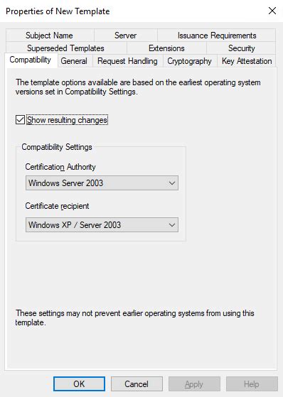 how to create a certificate template for operations manager blake