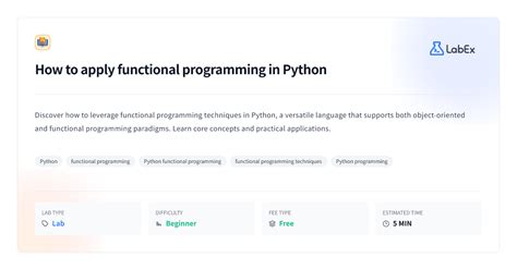How To Apply Functional Programming In Python Labex