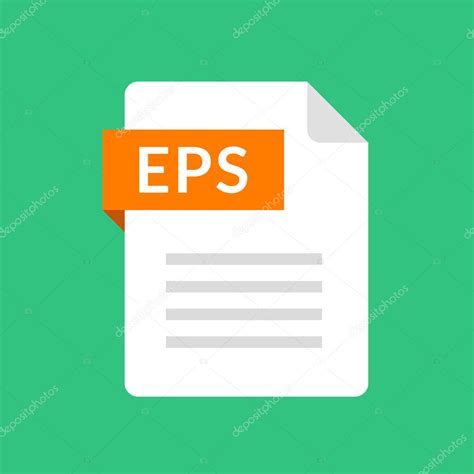 Icono De Archivo Eps Tipo De Documento Postscript Encapsulado Diseño