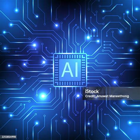 추상 인공 지능 회로 기판 배경 미래형 전자 인공 지능 및 사이버 혁신 시스템을 위한 설계 0명에 대한 스톡 벡터 아트 및 기타 이미지 Istock
