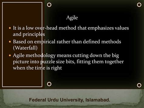 Muzammil Prescriptive Vs Agile Process Models Ppsx